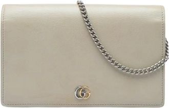 Gucci Pre-owned Wallet on Chain - Femme - Pre-owned - Beige - Taille: ONE Size