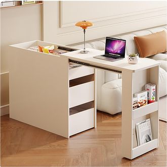 Generic Kompakter Ausziehtisch, Computertisch, K&uuml;cheninsel, Esstisch, Beistelltisch im Wohnzimmer, Aufbewahrungsschrank for Heimb&uuml;ro, Arbeitszimmer, Wohnheim 