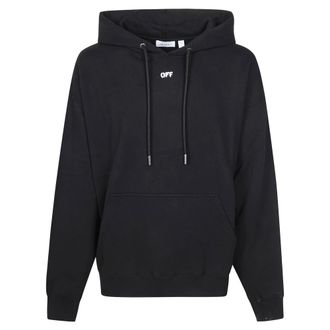 Off-white Homme, Sweatshirts et sweats &agrave; capuche, Noir, Taille: S Felpa cappuccio