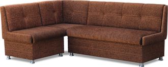 Rodnik Eckbank Korsika Maxi 213x142 cm, Sitzbank gepolstert, mit Stauraum, Schenkel rechts/Links, modern (Braun)