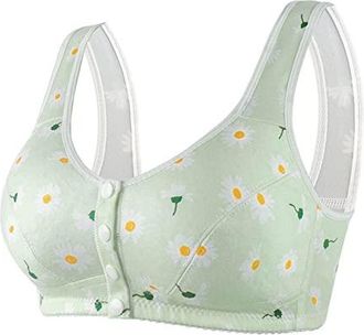 Generic Soutien-gorge d&eacute;contract&eacute; et sexy avec boucle sur le devant - Sans bords - Grande taille, Vert, 70