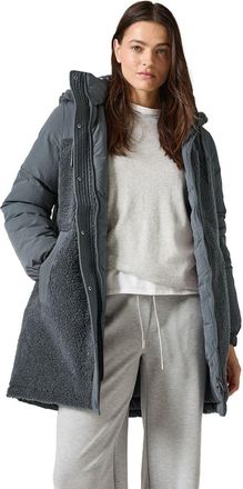 Cecil Damen B101050 Teddy Mix Coat, Grey Fusion, XXL EU