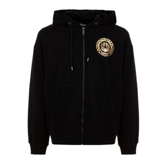 Just Cavalli Schwarze Hoodie Pullover - - Sweatshirts & Hoodies - Herren - Schwarzk - M