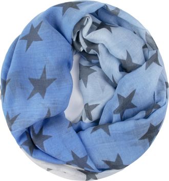 Glamexx24 Schal mit Stern Schlauchschal Damen Langschal Loop Schal Tuch Halstuch, Geeignet f&uuml;r die Kombination von Fr&uuml;hling, Sommer, Herbst und Winter