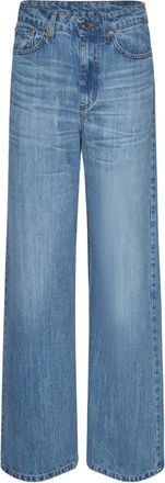Silvian Heach Femme, Jeans, Bleu, Taille: W30 Pantalon Large Cinq Poches