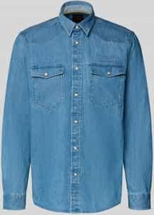 PME Legend Jeanshemd mit Label-Stitching