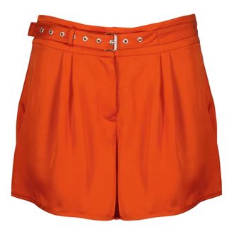 Iro Shorts mit G&uuml;rtel und Falten - - Shorts - Damen - Orange - XS