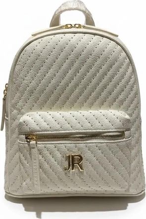 John Richmond Rucks&auml;cke - Quilted Textured Backpack With Metallic Details - Gr. unisize - in Grau - f&uuml;r Damen