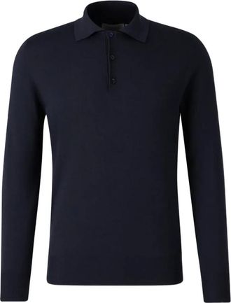 Canali Homme, Tops, Bleu, Taille: 2XL Pull Polo Bleu Marine