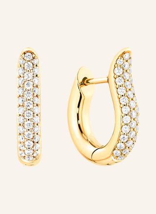 Tamara Comolli Tamara Comolli Ohrstecker Signature Ohrstecker Hoop Small Diamond Pav&eacute; 18k Gelbgold gold