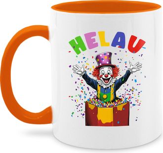 Shirtracer Tasse Tassen 325ml - & - Helau Clown Kost&uuml;m Karneval I Fasching Clown lustig I Clownkost&uuml;me Fastnacht Clowns Kost&uuml;m I Clownskost&uuml;m Fasnacht - 325 ml -
