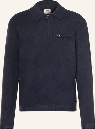 Levi's Strick-Poloshirt Relaxed Fit blau