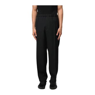 Jil Sander Homme, Pantalons, Noir, Taille: M Pantalon Droit