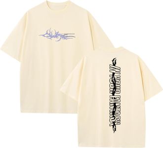 Generic IN Your Fantasy T-Shirt 2025 NORDAMERIKA Tour Grafische Baumwolle Supp-Ort High Street T-Shirts(D-Beige,L)