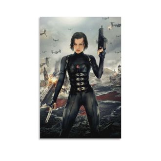 Generic Milla Jovovich Poster Wandbild 60 x 90 cm Wohnzimmer, Schlafzimmer, Büro, Bad, Esszimmer, Küche