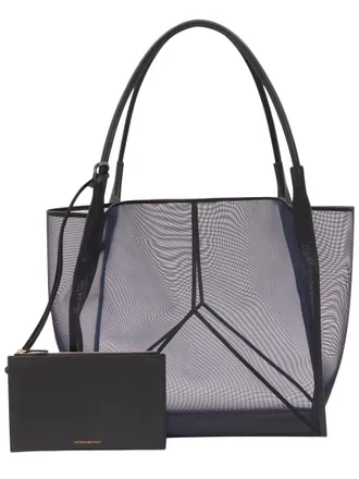 Victoria Beckham Womens Victoria Tote Bag Blue Polyamide Handbags Hand