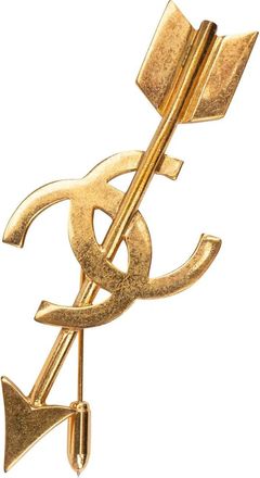 Chanel Halskette - Chanel Golden Arrow Pin Brooch - Gr. unisize - in Mehrfarbig - f&uuml;r Damen