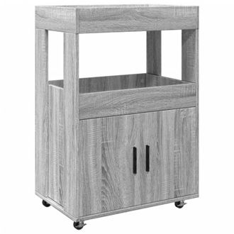 vidaXL Vidaxl - Chariot de bar sonoma gris 60x39,5x89 cm bois dingénierie