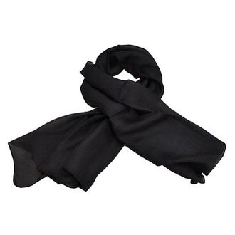 Toutacoo Foulard 100x100cm, Carr&eacute; 100% Soie - Couleur Noir