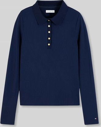 Tommy Hilfiger Langarmshirt mit Rippstruktur Modell D-POLO-1/1