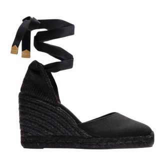 Castaner Femme, Chaussures, Noir, Taille: 38 EU Carina Espadrille Wedge