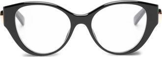 Bulgari lunettes de vue &agrave; monture papillon - Noir