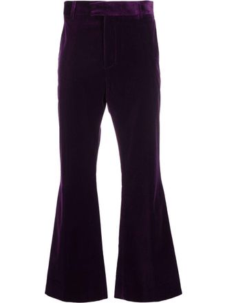 Palm Angels pantalon de tailleur &agrave; coupe &eacute;vas&eacute;e - Violet