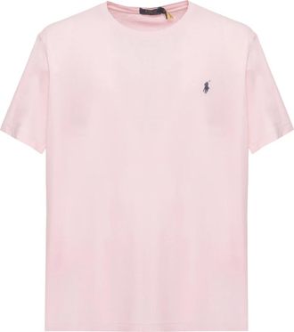 Ralph Lauren Homme, Tops, Rose, Taille: L T-Shirt Col Rond Coupe Classique