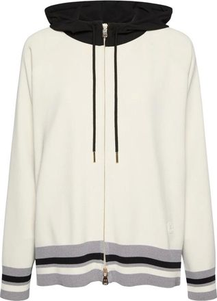 Elena Miro Femme, Sweatshirts et sweats &agrave; capuche, Multicolore, Taille: 38 FR Hooded Zip Cardigan