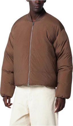 STUDIO NICHOLSON Bomber Frye en duvet - Homme - Vestes - Brun - Taille: M