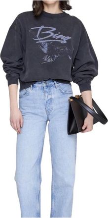 Anine Bing Damen, Sweatshirts & Hoodies, Schwarzk, XSGr&ouml;&szlig;e