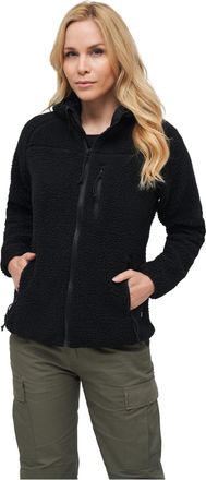 Brandit Women Teddyfleece Jacket Hooded, Farbe: black, Gr&ouml;&szlig;e: XXL