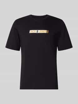 Jack & Jones Regular Fit T-Shirt mit Logo-Print Modell Munk