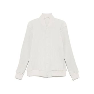 Issey Miyake Herren, Strickwaren, Wei&szlig;, LGr&ouml;&szlig;e