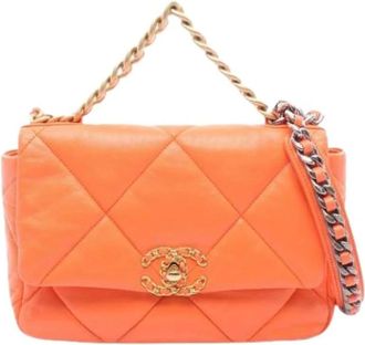 Chanel Pre-owned Sac bandouli&egrave;re vintage - Femme - Pre-owned - Orange - Taille: ONE Size