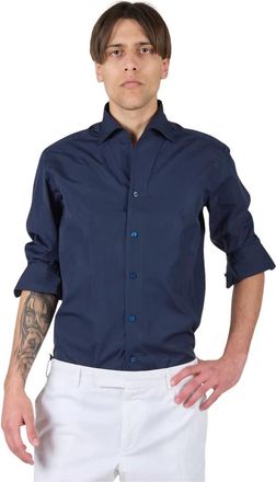 Barba Homme, Chemises, Bleu, Taille: 4XL Chemise &eacute;l&eacute;gante &agrave; col fran&ccedil;ais