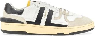 Lanvin Homme, Chaussures, Multicolore, Taille: 40 EU JL Baskets basses &agrave; panneaux en cuir et daim