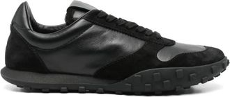 Jil Sander Low-Top Sneaker - Black Leather Sneakers With Suede Inserts - Gr. 43 (EU) - in Schwarz - für Damen