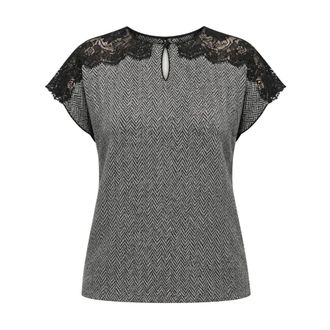 Dolce & Gabbana T-shirt en maille - Femme - Blouses et Chemises - Gris - Taille: 38 FR