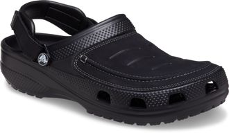 Crocs Clog CROCS Yukon Vista II LiteRide Clog, Herren, Gr. 39, schwarz (schwarz, grau), Croslite, Lederimitat, Schuhe Clog, Sommerschuh, Gartenschuh, Trekki