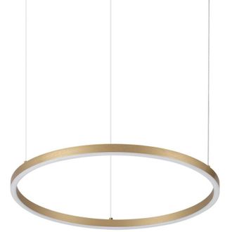 Ideal Lux Ideal Lux ORACLE SLIM Suspension LED ronde int&eacute;gr&eacute;e 50 cm, 3000 K, laiton, 3250 lm, non dimmable