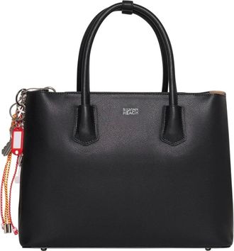 Silvian Heach Femme, Sacs, Noir, Taille: ONE Size Structured Handbag