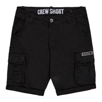 Alpha Industries Homme, Shorts, Noir, Taille: W31 pantaloni Cotone