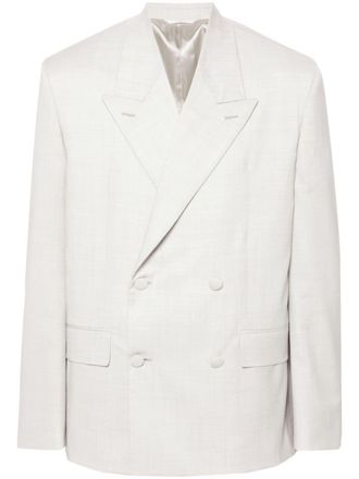 Givenchy blazer en laine &agrave; boutonni&egrave;re crois&eacute;e - Tons neutres
