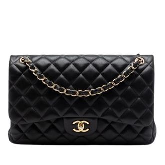 Chanel Pre-owned Gesteppte Double Flap Umh&auml;ngetasche - - Pre-owned - Damen - Schwarzk - ONE SIZE