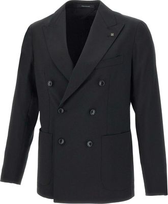 Tagliatore Homme, Vestes, Noir, Taille: S Blazer en laine Fresh 110S
