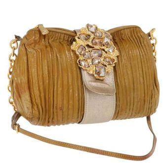 Miu Miu Pre-owned Schultertasche aus beschichtetem Canvas - - Pre-owned - Damen - Braun - ONE SIZE