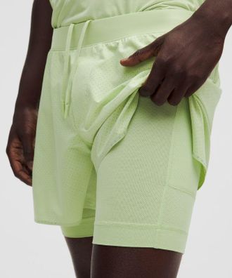 lululemon Short de course Fast and Free doubl&eacute; pour Hommes - 13 cm - Taille S
