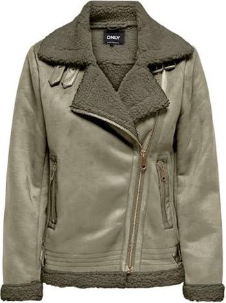 Only Onlnewdiana Life Aviator Jacket CC OTW Veste, Bleu Sarcelle, x_l Femmes