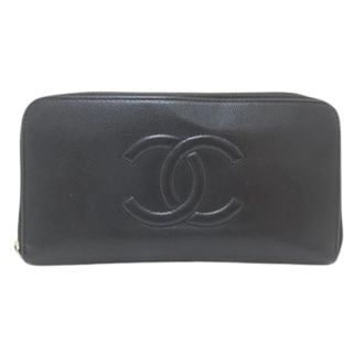 Chanel Pre-owned Long Wallet (bi-fold) - Femme - Pre-owned - Noir - Taille: ONE Size
